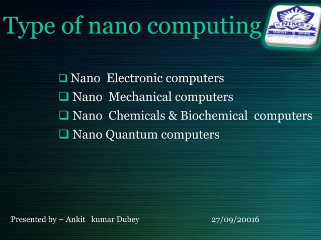 Nano computing | PPT