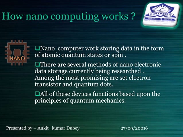 Nano computing | PPT