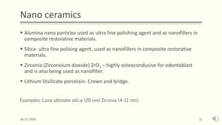 Nanodentistry: Recent Advances and Their Applications in Prosthodontics ...