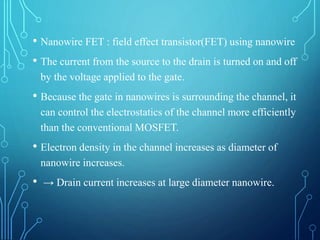 Nano devices- resonant tunneling diode, resonant tunneling transistor ...