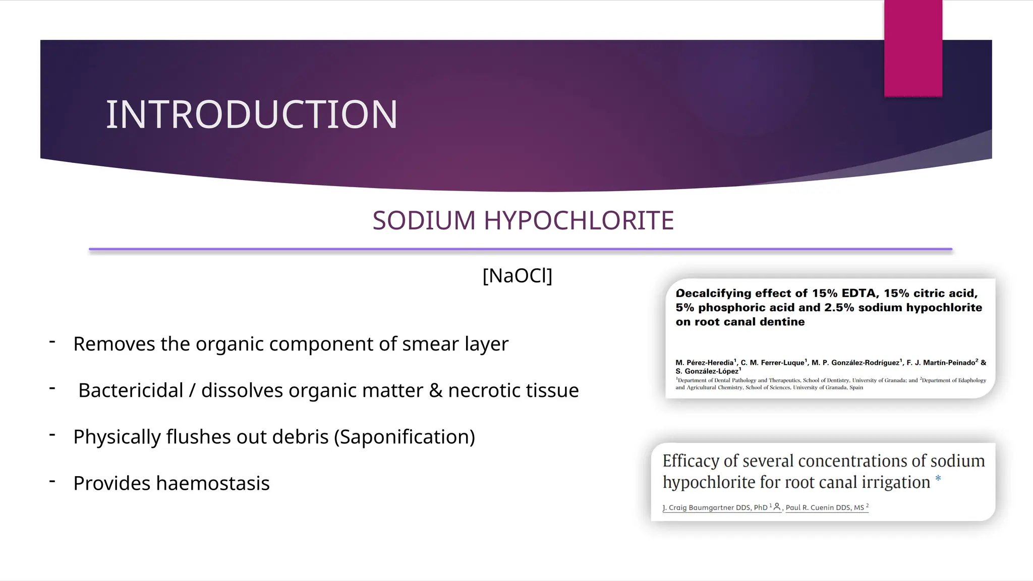 New Technique for Smear Layer Removal in Endodontics | PPTX