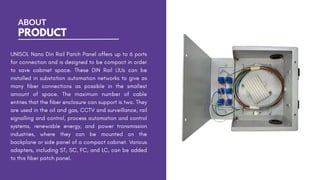 6 Port Nano Din rail Patch panel fiber optic | PDF