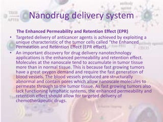 Nano drug delivery system for the cancer therapy | PPTX