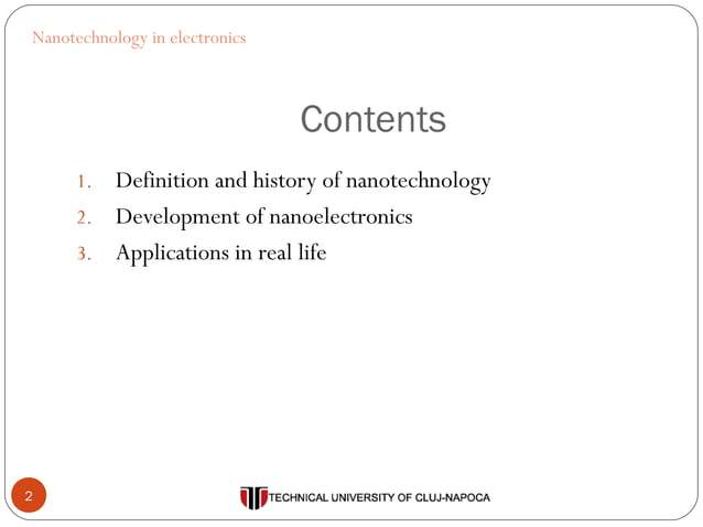 Nanoelectronics | PPT