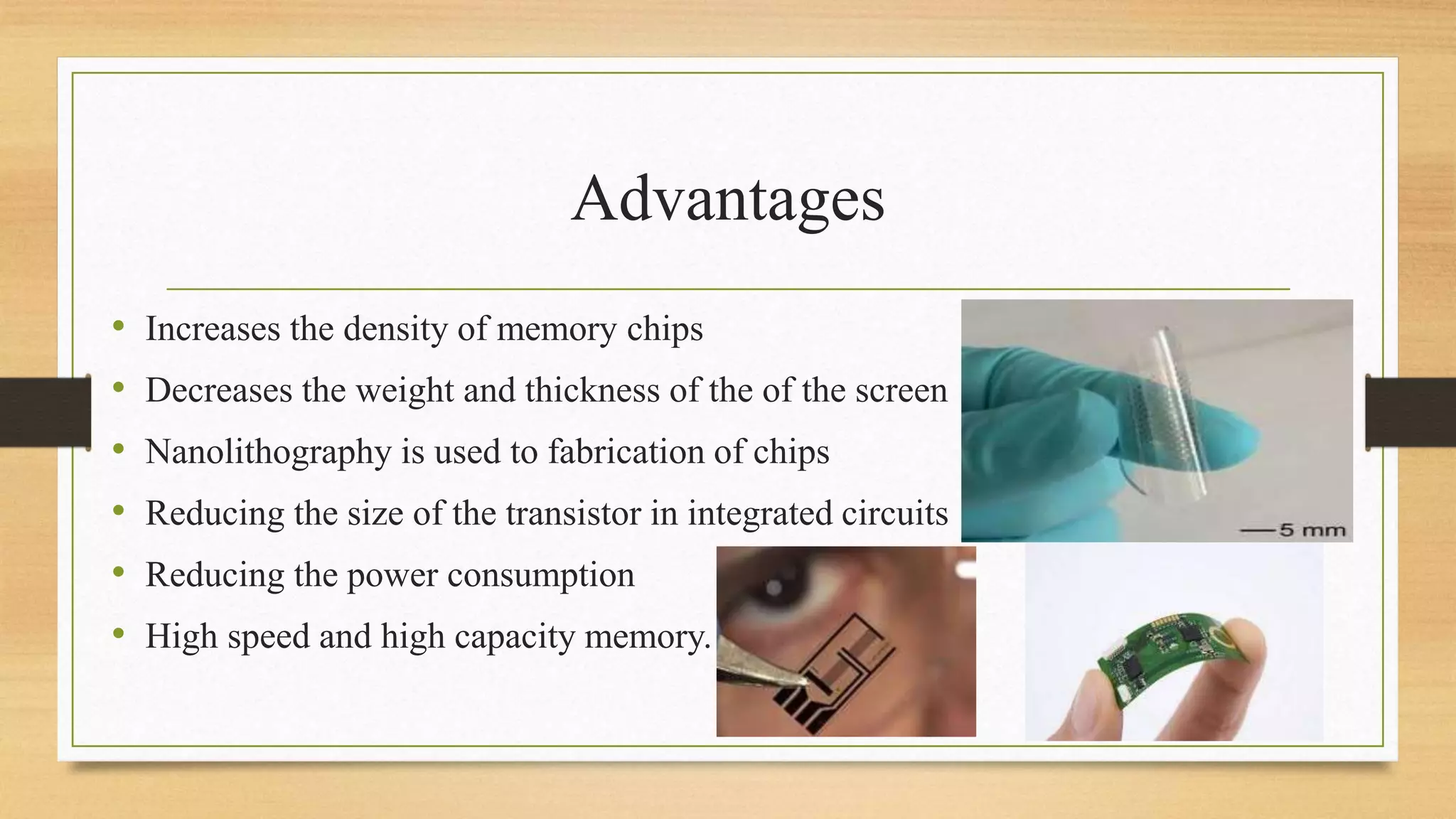 Nano electronics Technology and its Application | PPTX