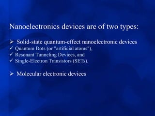 NANOELECTRONICS-ppt.ppt | Chemistry | Science