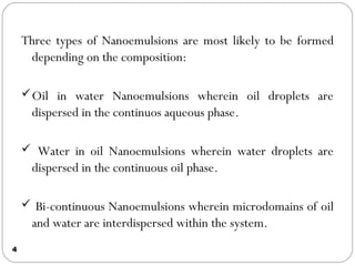 Nanoemulsion | PPT
