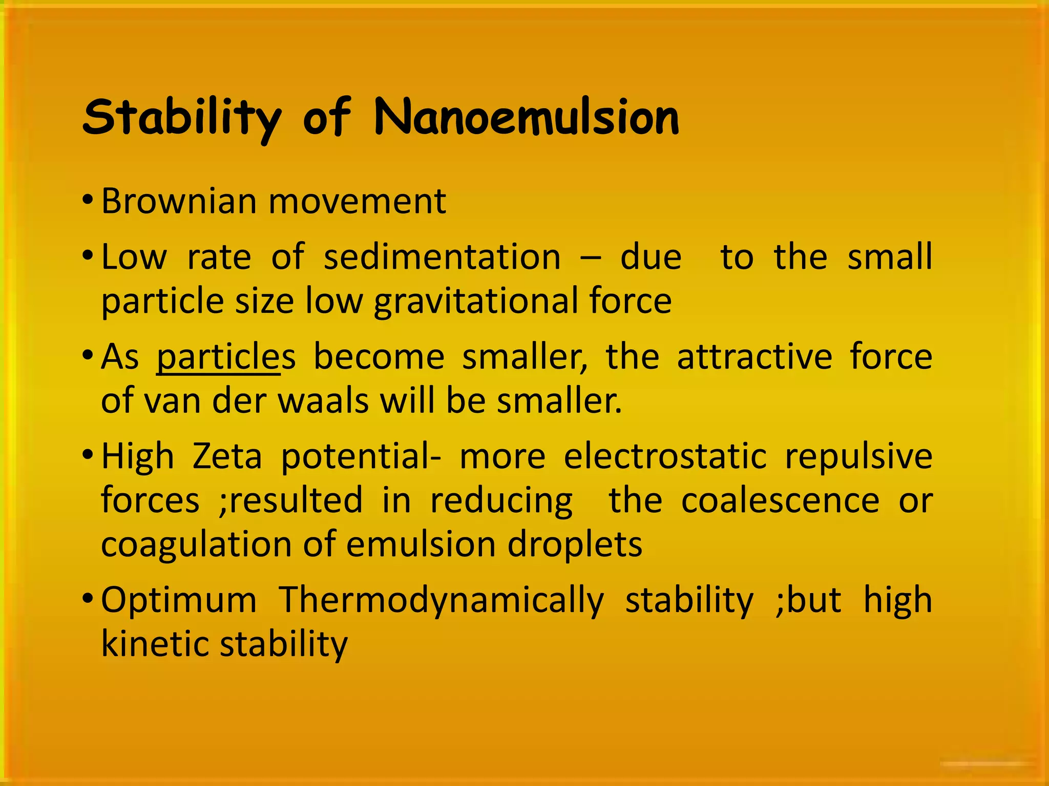 Nanoemulsion | PDF