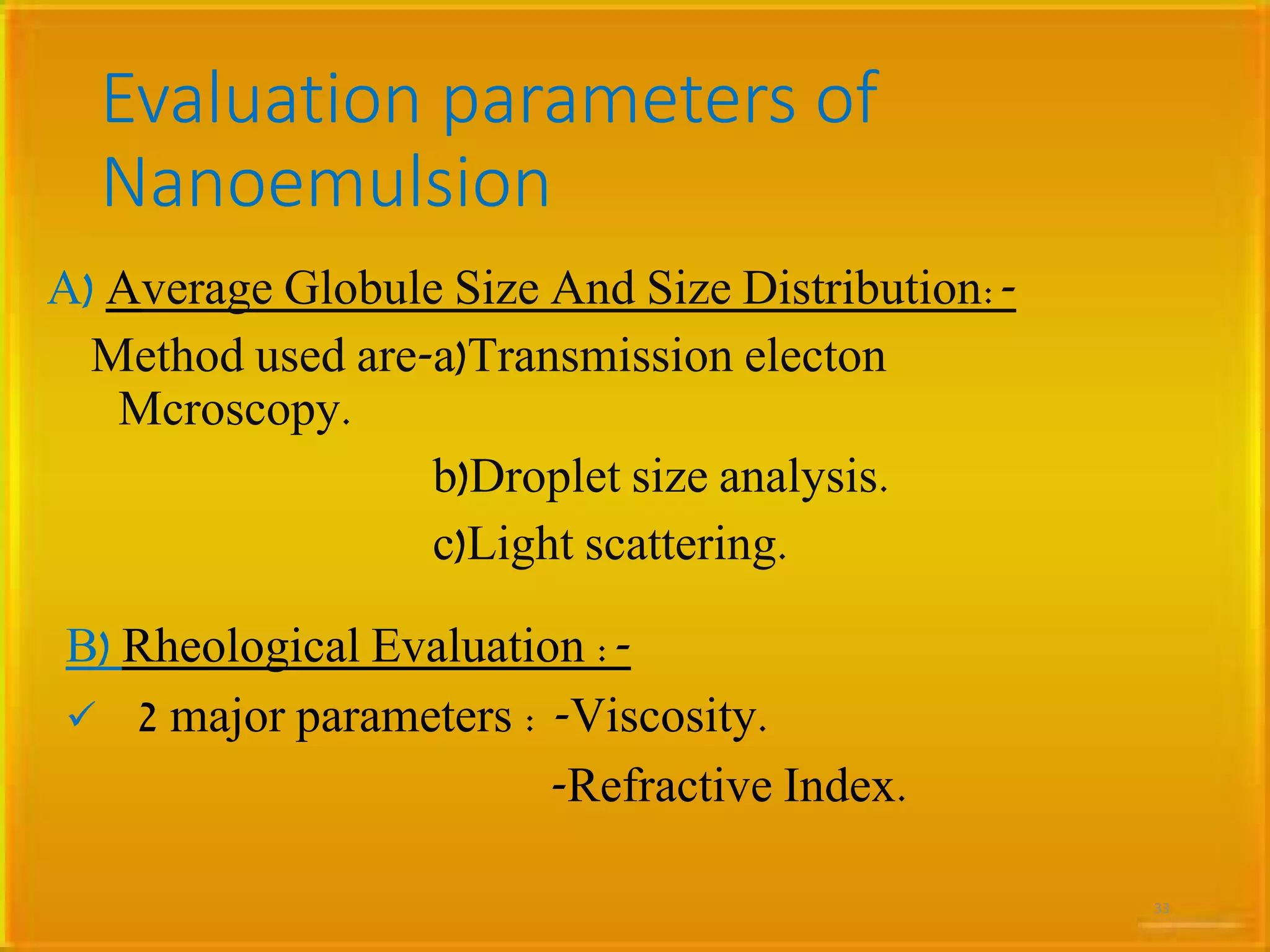 Nanoemulsion | PDF