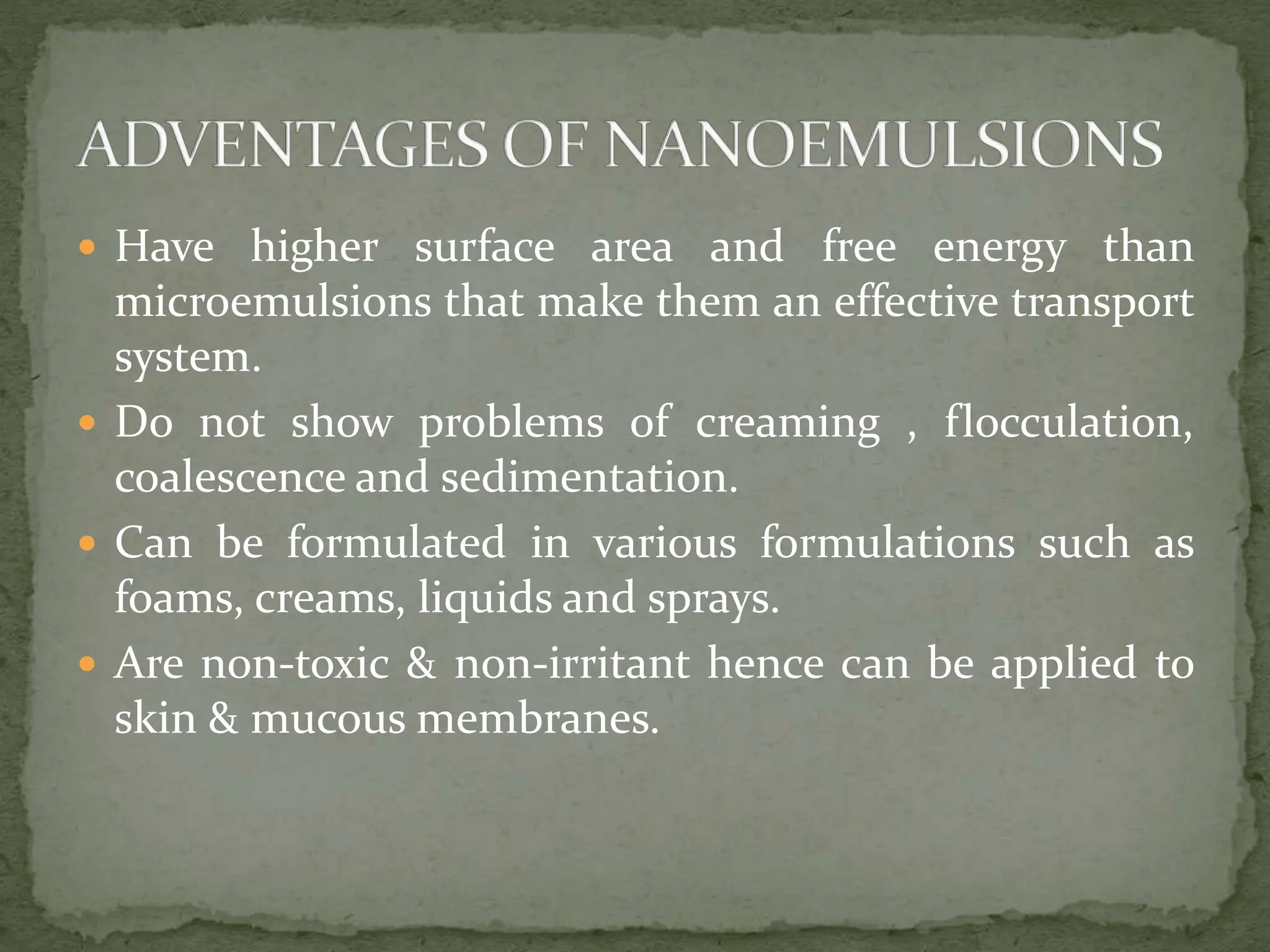 NANOEMULSION IN DRUG DELIVERY RESEARCH AND DEVELOPMENT | PPT