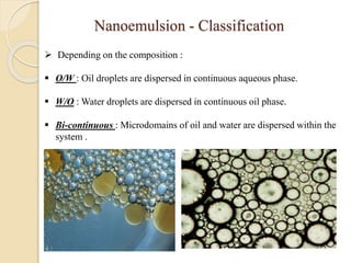 Nanoemulsion In Allopathic Drug | PPTX