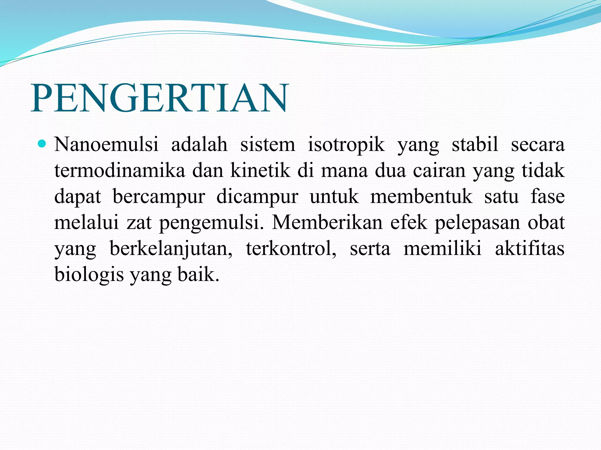 Nanoemulsion kel.06 smstr 5 a | PPTX