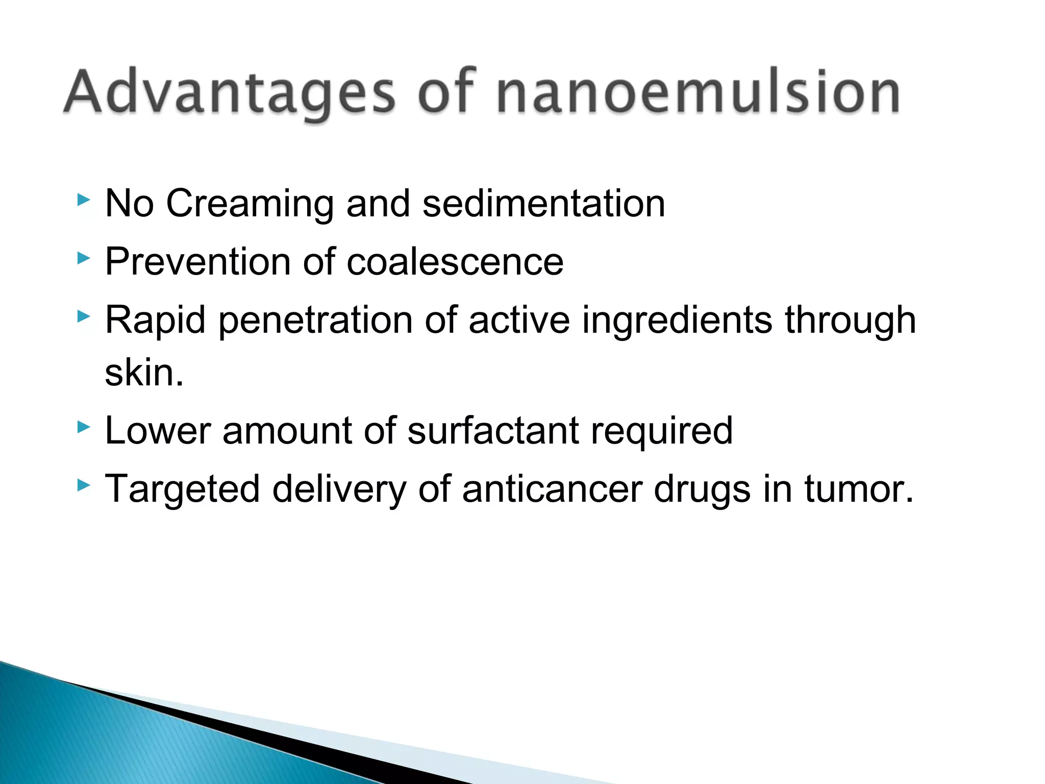 Nanoemulsion : A versatile drug delivery system | PPT