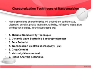 Nanoemulsions | PPT