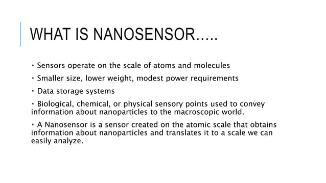 Nanoengineered cell environment and nanosensor | PPTX