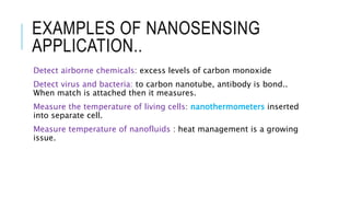 Nanoengineered cell environment and nanosensor | PPTX