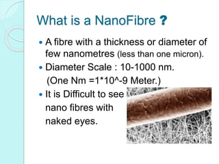 Nanofiber production | PPTX
