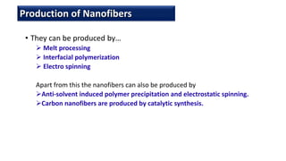 Nanofibers | PPTX | Chemistry | Science
