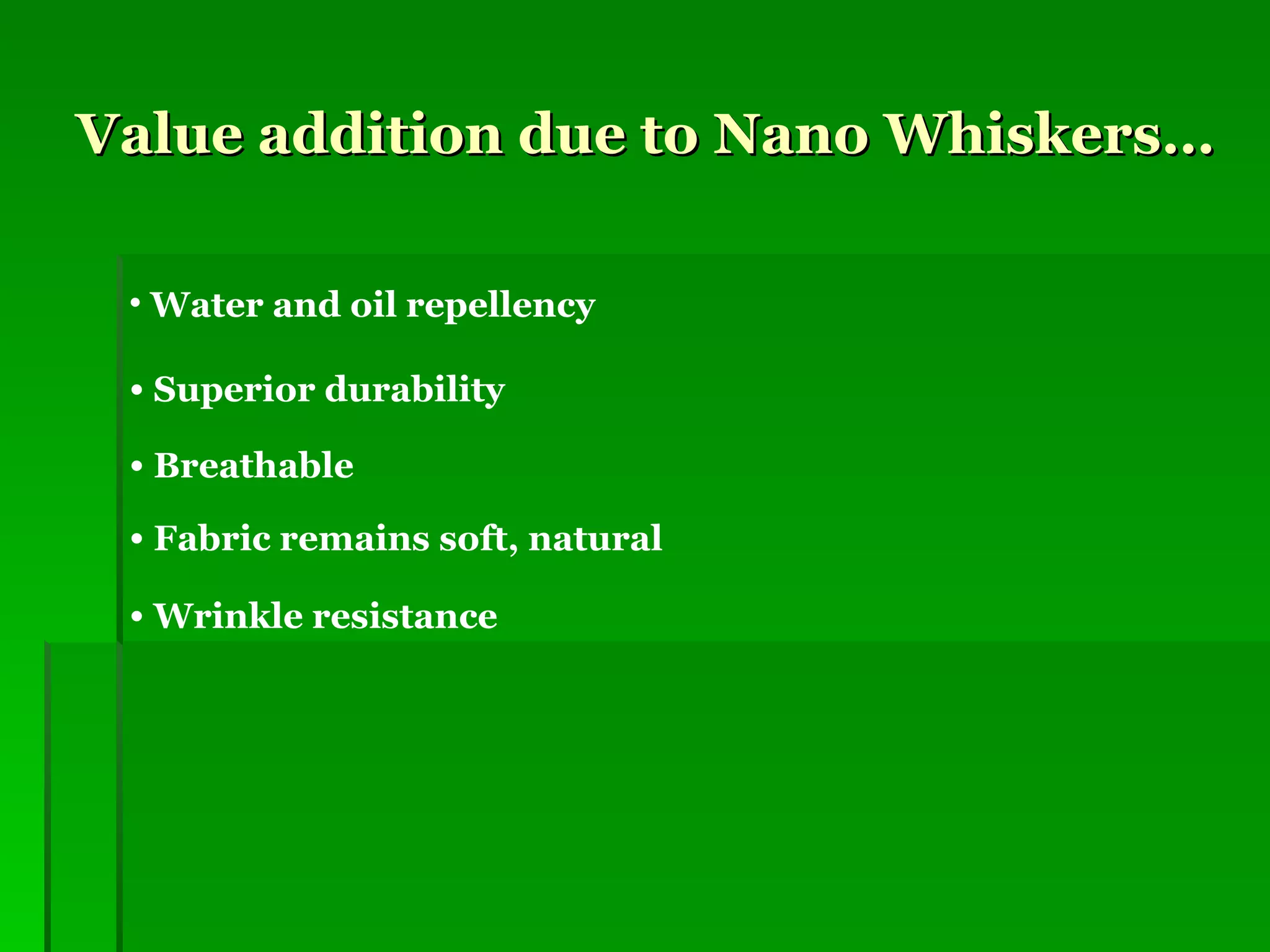 Nano Finishes In Textiles | PPT