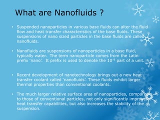 Nanofluids PPT | PPTX