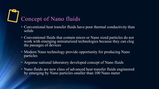heat transfer enhancement of Nano fluids | PPTX