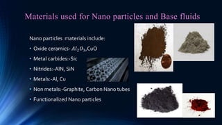 heat transfer enhancement of Nano fluids | PPTX