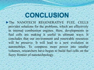 Nano fuel cell | PPTX