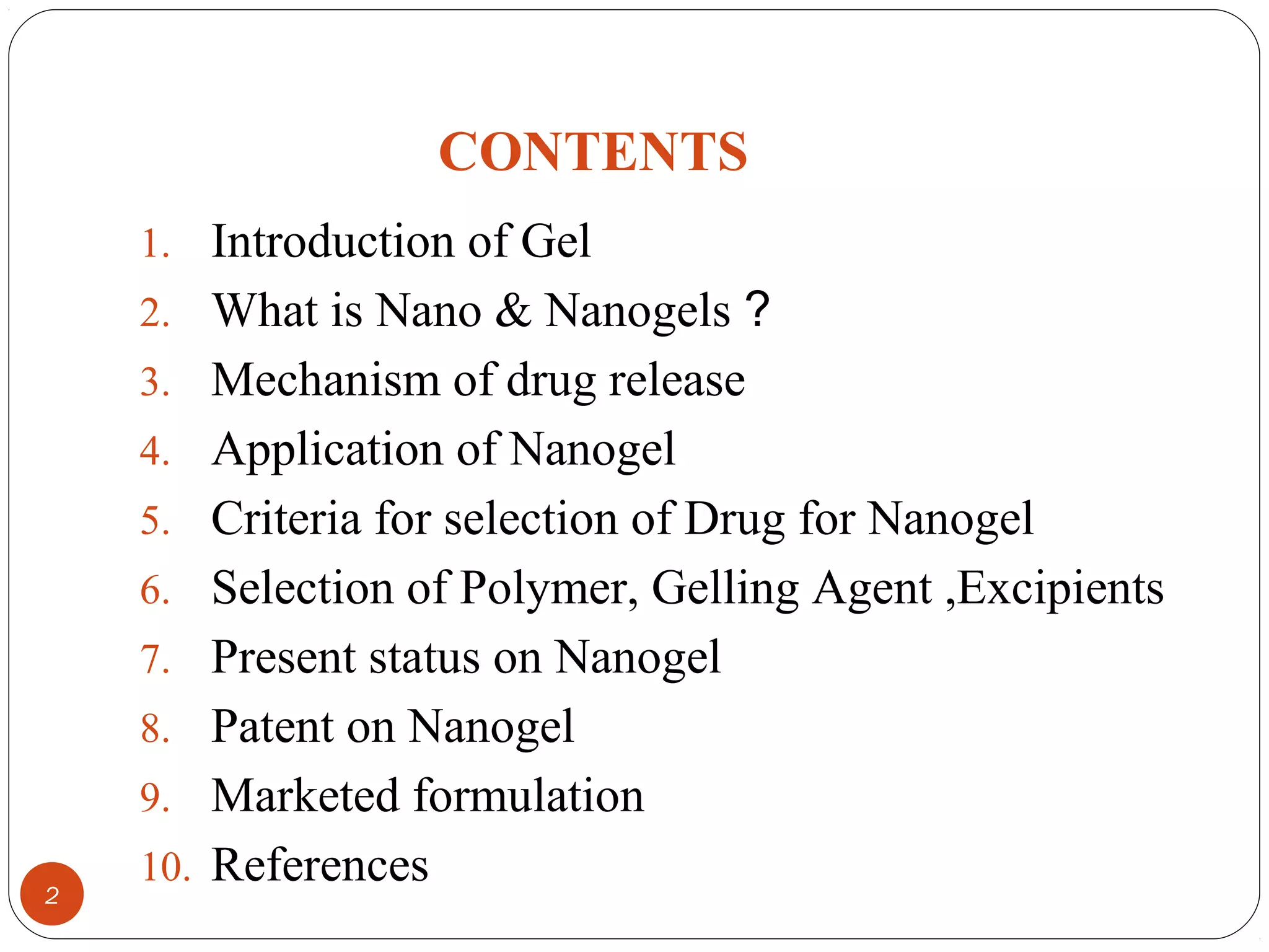 Nanogel | PPT