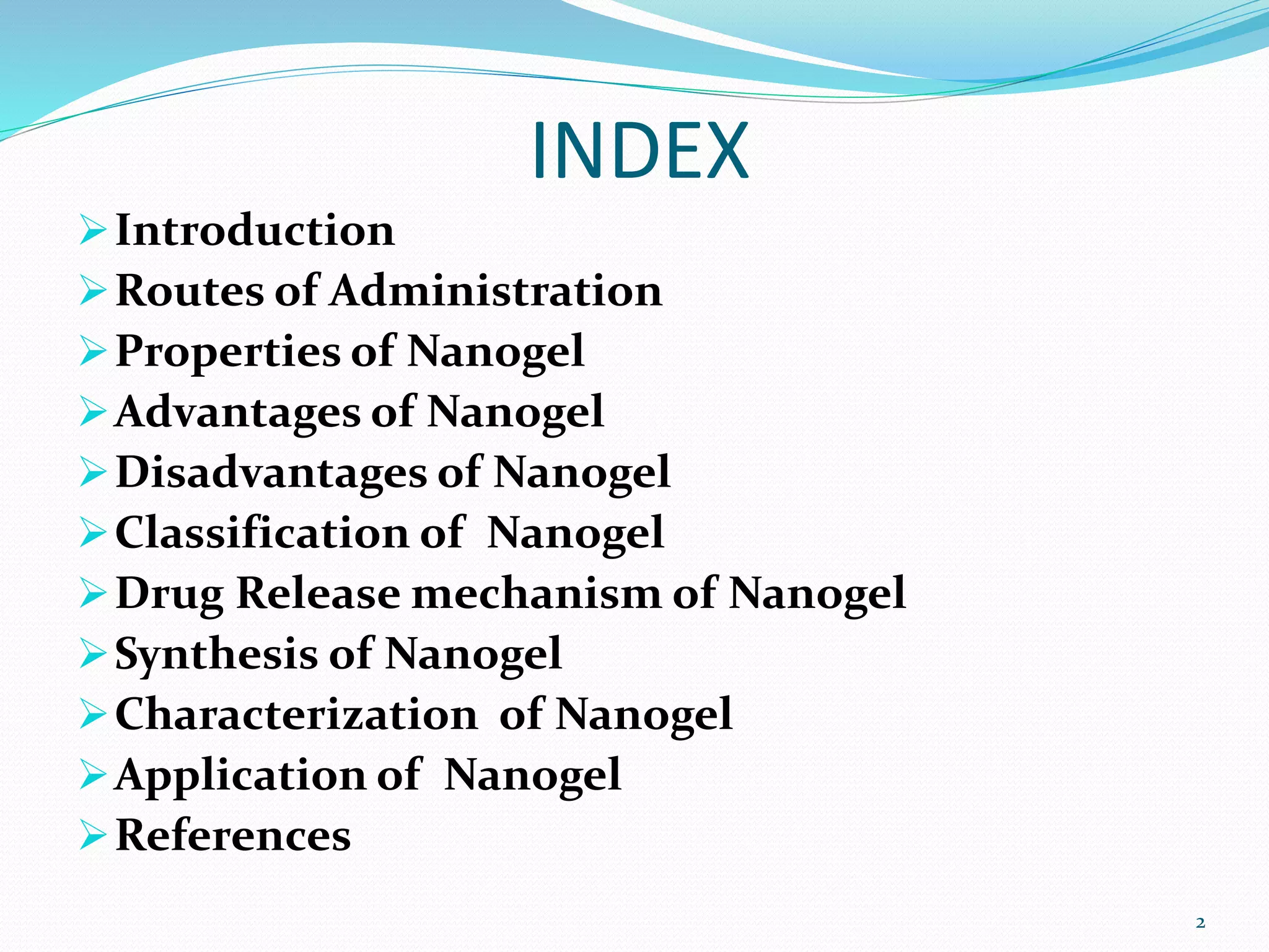 Nanogel drug delivery | PPTX