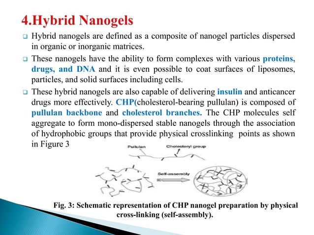 Nanogel drug delivery system | PPTX