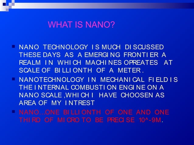 Nano ic engine | PPT
