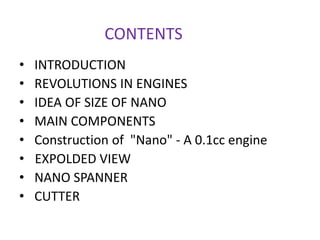 Nano ic engines | PPTX