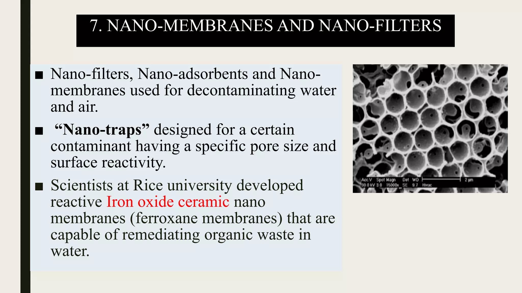 Applications of nanotechnology on environmental remediation | PDF