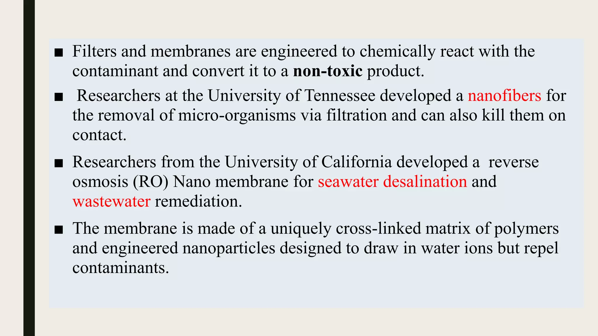 Applications of nanotechnology on environmental remediation | PDF