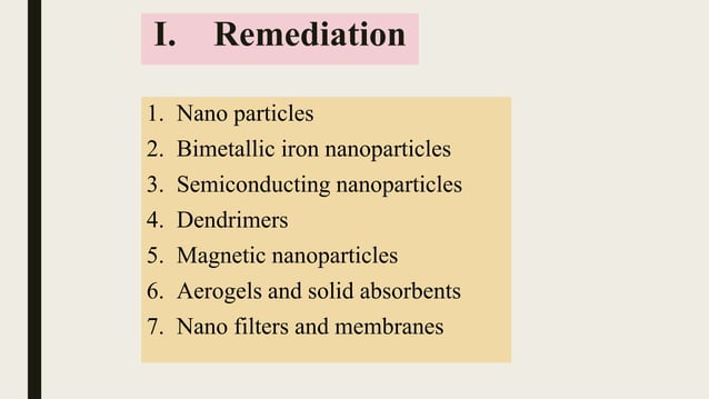 Applications of nanotechnology on environmental remediation | PDF