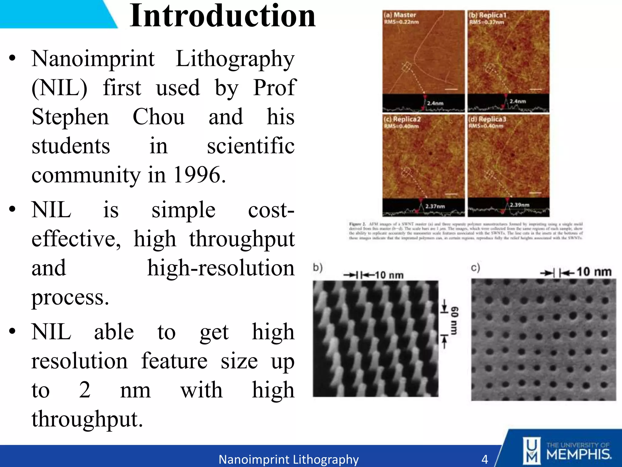 Nanoimprint Lithography | PPTX