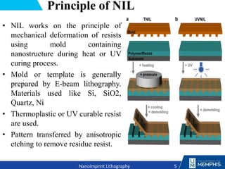 Nanoimprint Lithography | PPTX