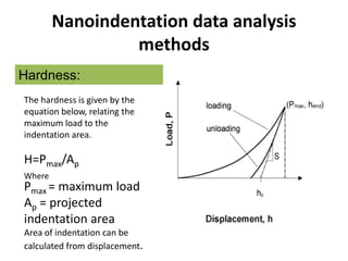 Nanoindentation | PPTX