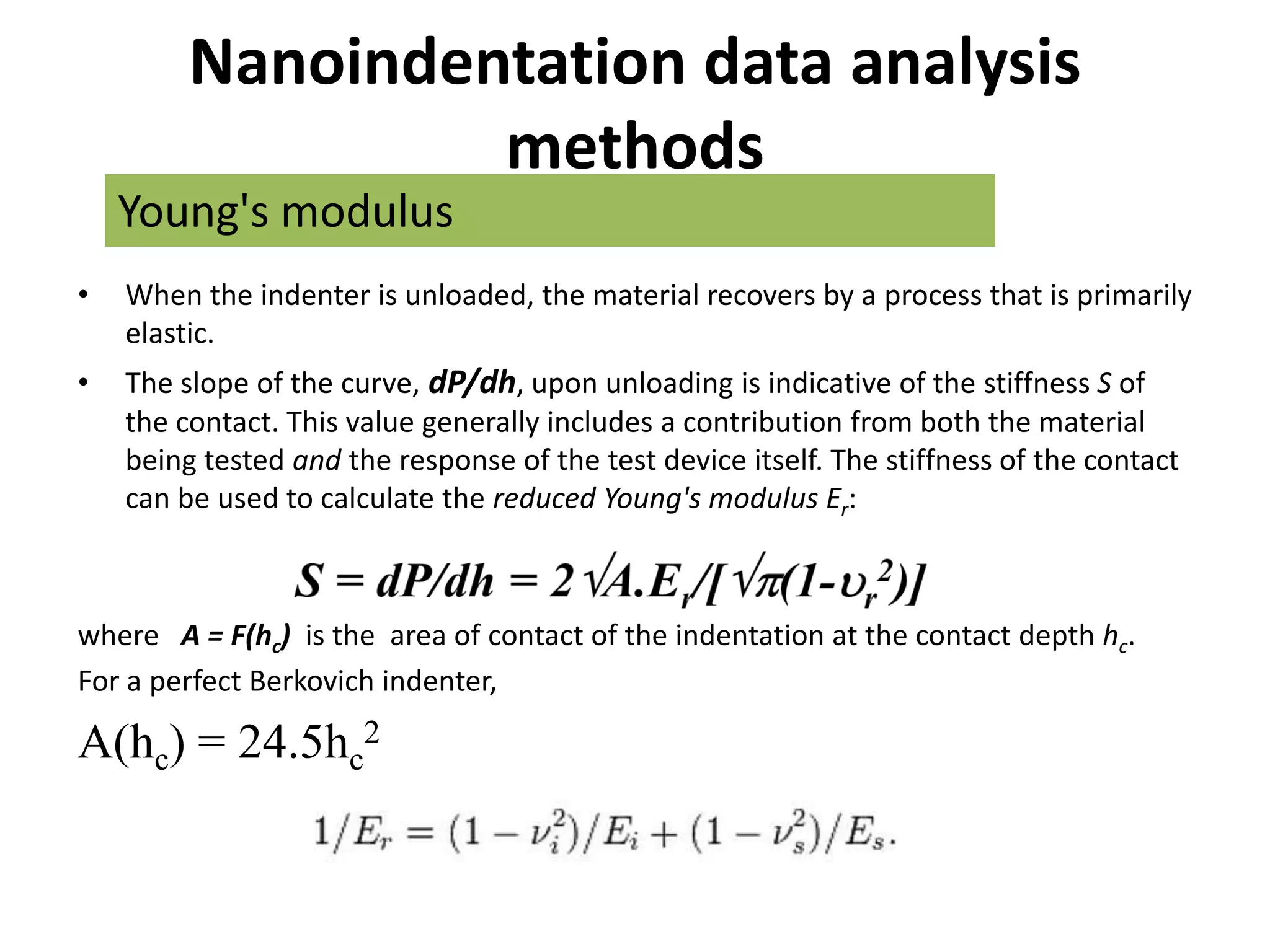 Nanoindentation | PPTX