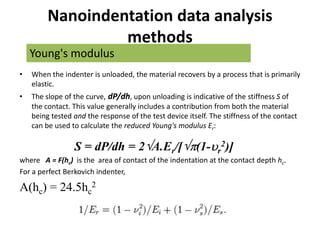 Nanoindentation | PPTX