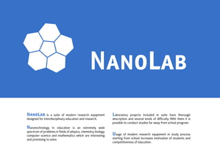 Nanolab - school science. | PDF