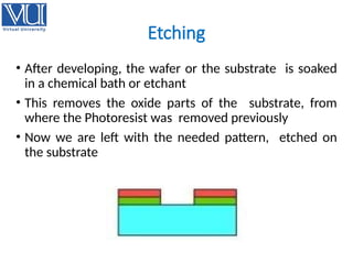 Photolithography process steps are mentioned in this PPT.pptx.pptx