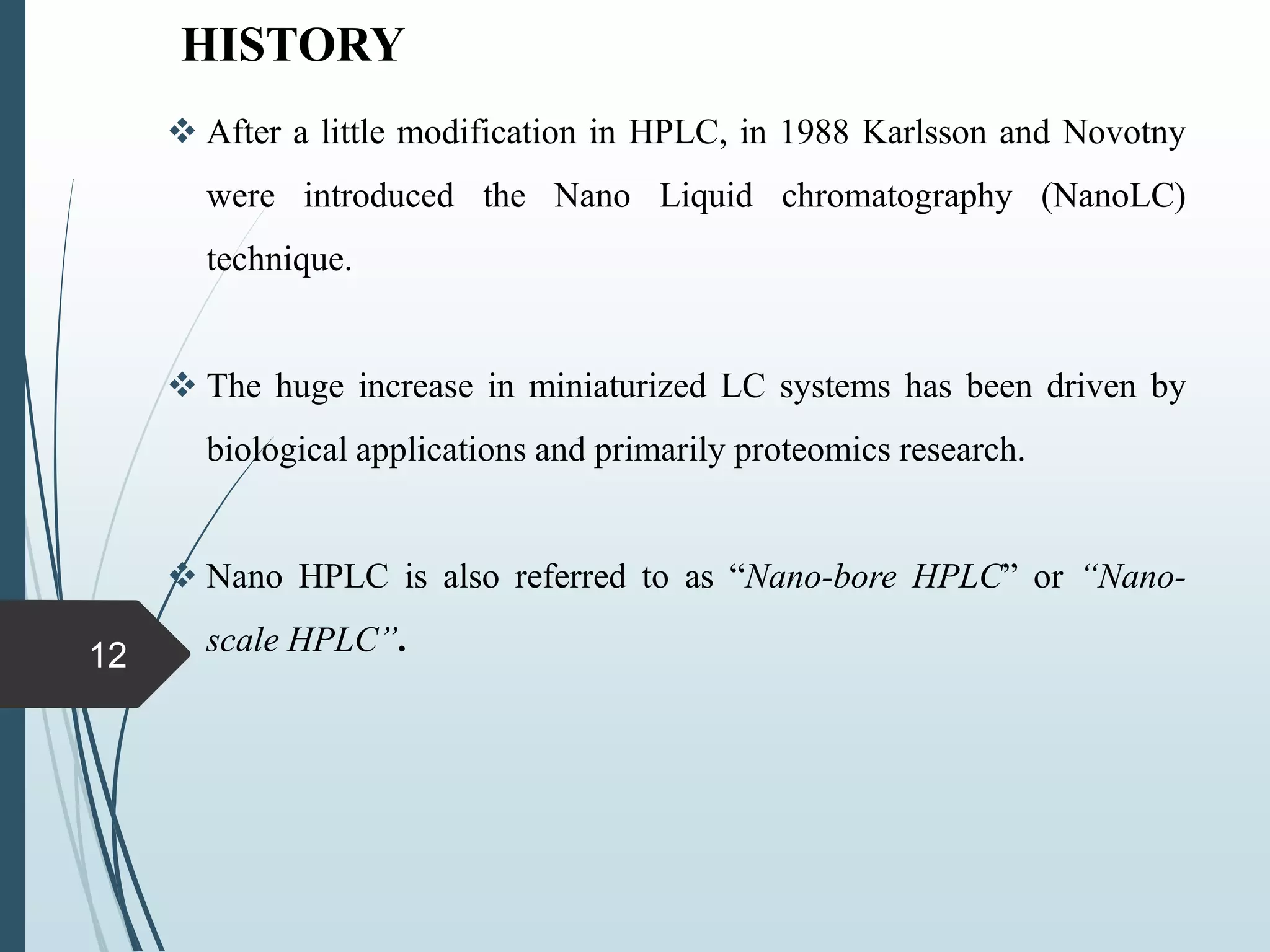 Nano liquid chromatography (ncl) | PPTX