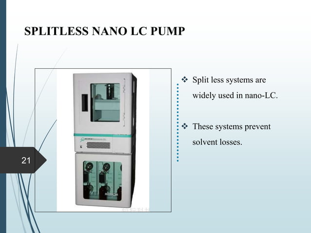 Nano liquid chromatography (ncl) | PPTX | Chemistry | Science