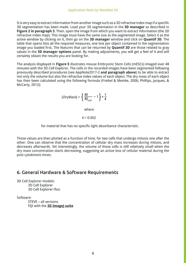 Quantitative Analysis of 3D Refractive Index Maps | PDF