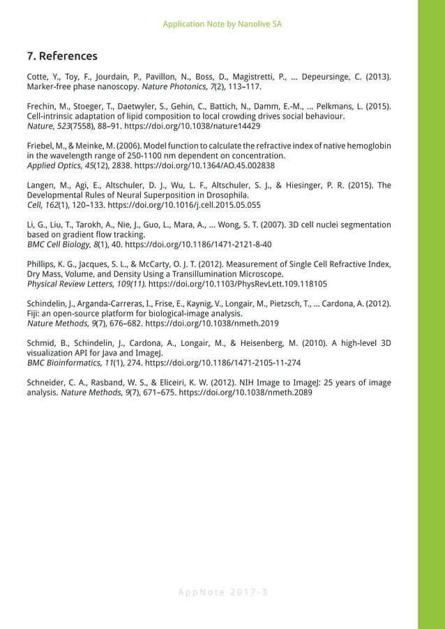 Quantitative Analysis of 3D Refractive Index Maps | PDF