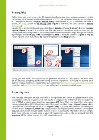 Visualizing three-dimensional data produced by the 3D Cell Explorer | PDF