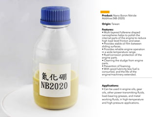 Nano Lubricant Additive Supplier - Ding Oil | PPT