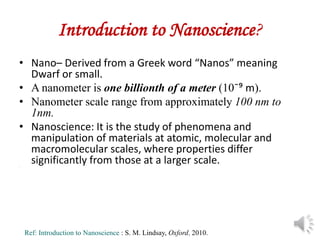 Nanomaterial and their application | PPTX