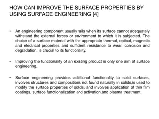 Nano material and surface engineering ppt | PPTX